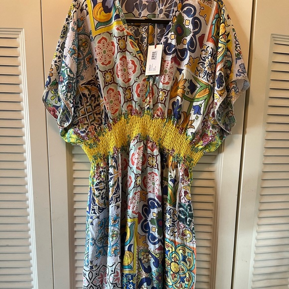 Johnny Was | Dresses | Johnny Was Floral Dress Multi Color Multi Oatter ...